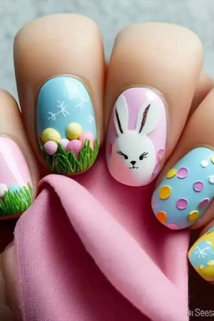 31 BEAUTIFUL EASTER NAIL ART DESIGNS YOU WILL LOVE TO TRY - padebby